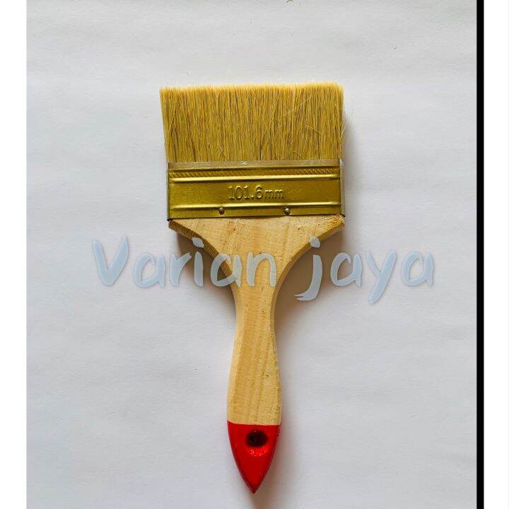 Kuas cat 4 inch kuas cat tembok kayu minyak 4” kuas biasa | Lazada ...