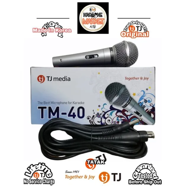 TJ MEDIA TM-40 ORIGINAL MICROPHONE & CORDmfY | Lazada PH