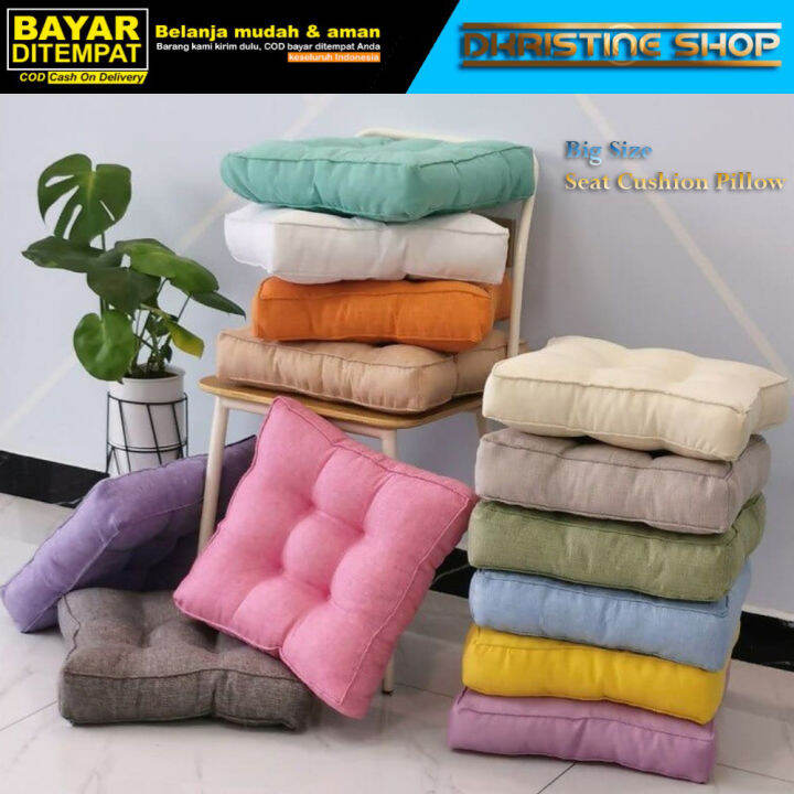 Bantal Cafe Lesehan Besar Tebal Empuk Ukuran 50x50CM - Bantalan Duduk ...