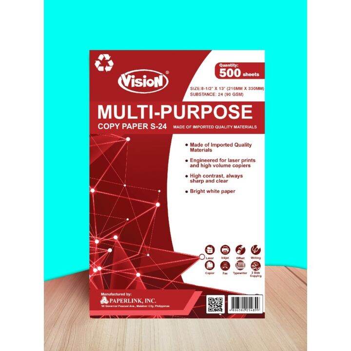 Hot jiugai477333069629 VISION MULTI-PURPOSE COPY PAPER S-24 90GSM 500 ...