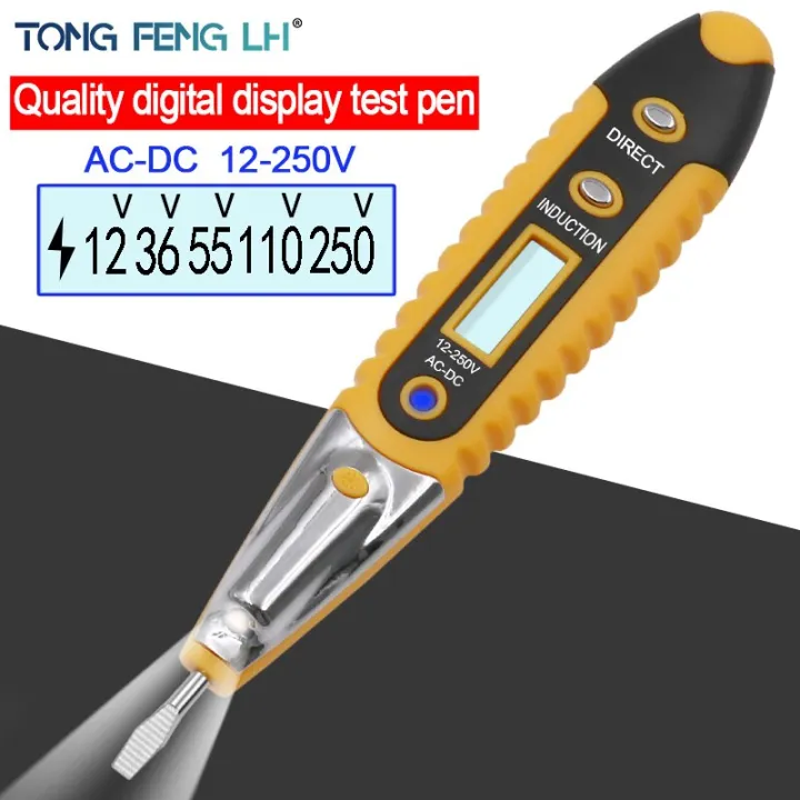 Digital Pencil Test Tester Electric Voltage Pen LCD Display Screwdriver ...