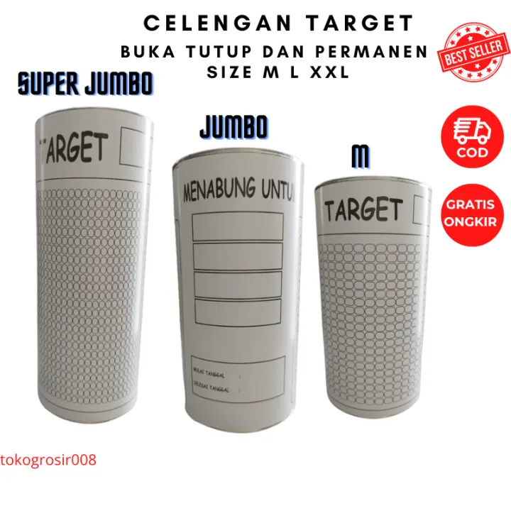 Celengan Polos Super Jumbo Celengan Target Isi Sendiri Model Permanen ... Celengan Polos Super Jumbo Celengan Target Isi Sendiri Model Permanen ...