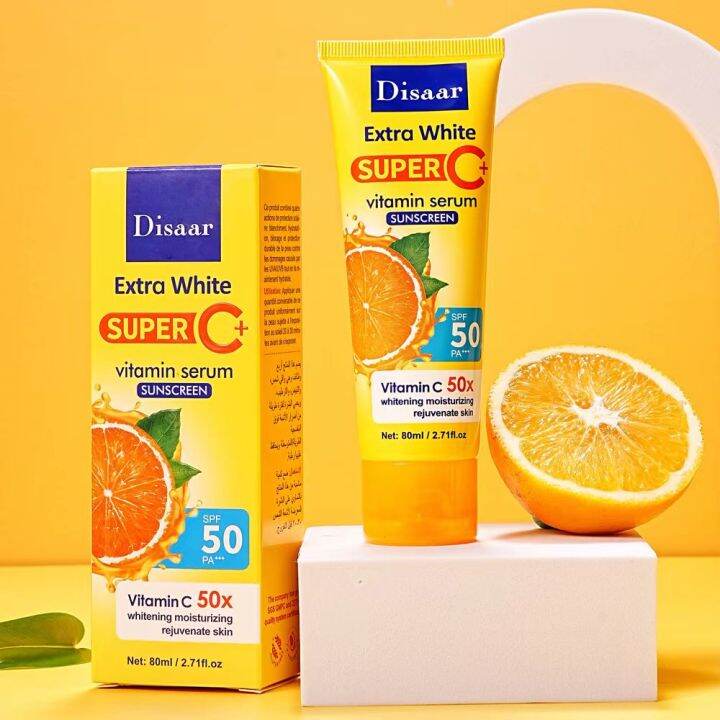 Disaar Extra White Super C+ Vitamin C Serum Sunscreen 80ml plus plus ...