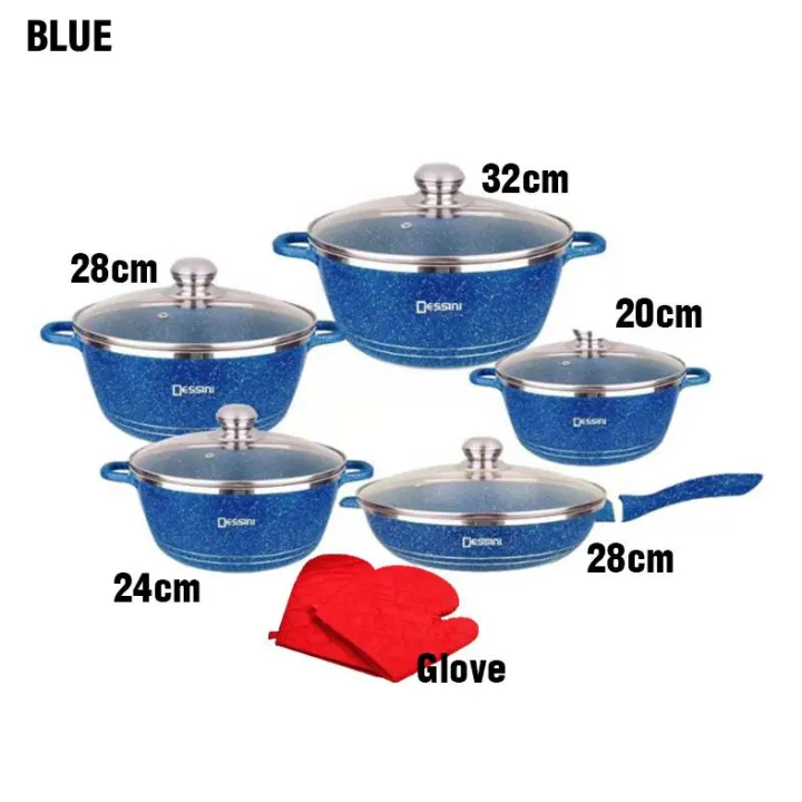 1 x DESSINI COOKWARE SET 12PCS STAINLESS STEEL INDUCTION | Lazada PH