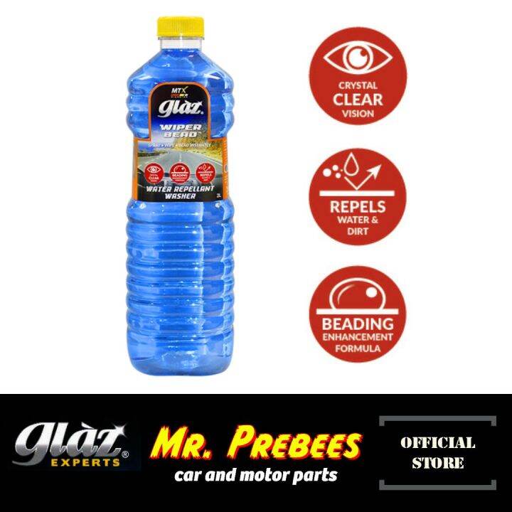 GLAZ Wiper Bead (Water Repellant Washer Fluid) 2L | Lazada PH