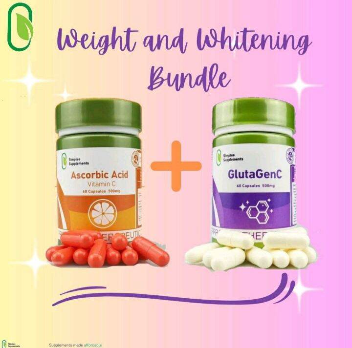 Simplee Vitamin C and Glutagen C for younger looking skin | Lazada PH