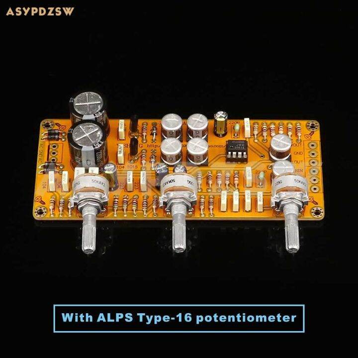 NAD-JRC4580เสียงแหลมและเบสแบบ Single-Ended Class A Preamplifier Base บน ...