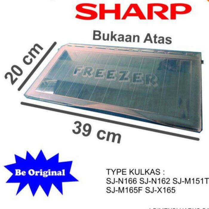 Tutup frezer kulkas Sharp 1 pintu asli original bukaan ke atas | Lazada ...