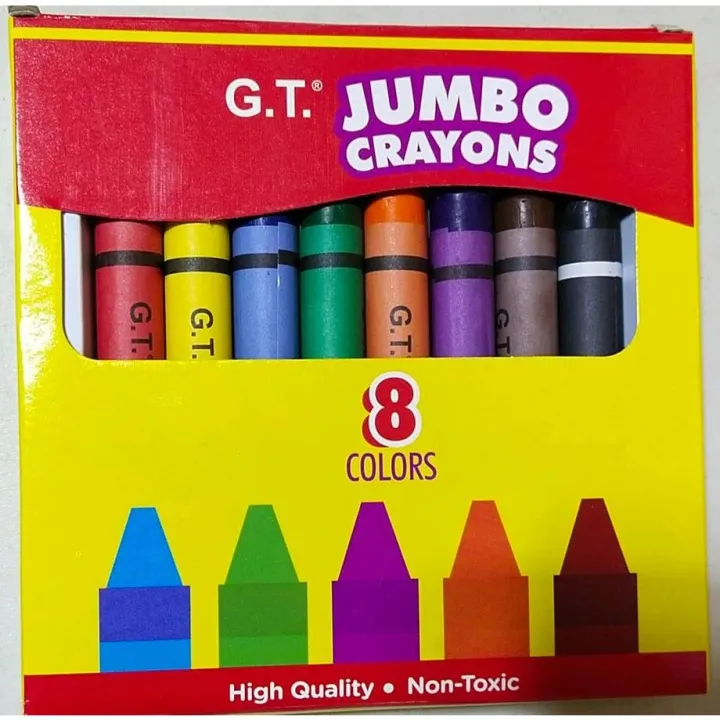 GT JUMBO Crayons 8 color Jumbo Crayons | Lazada PH