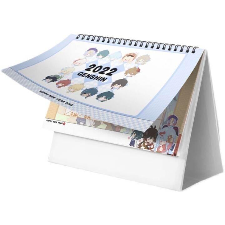 【CW】 Genshin 2022 Calendar Yearly Planner - 2023 Calendars Desktop ...