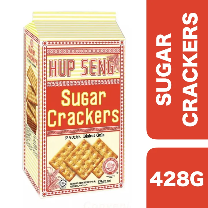 Hup Seng Sugar Crackers 428g ++ ฮัปเส็ง ชูการ์แครกเกอร์ 428 กรัม | Lazada.co.th