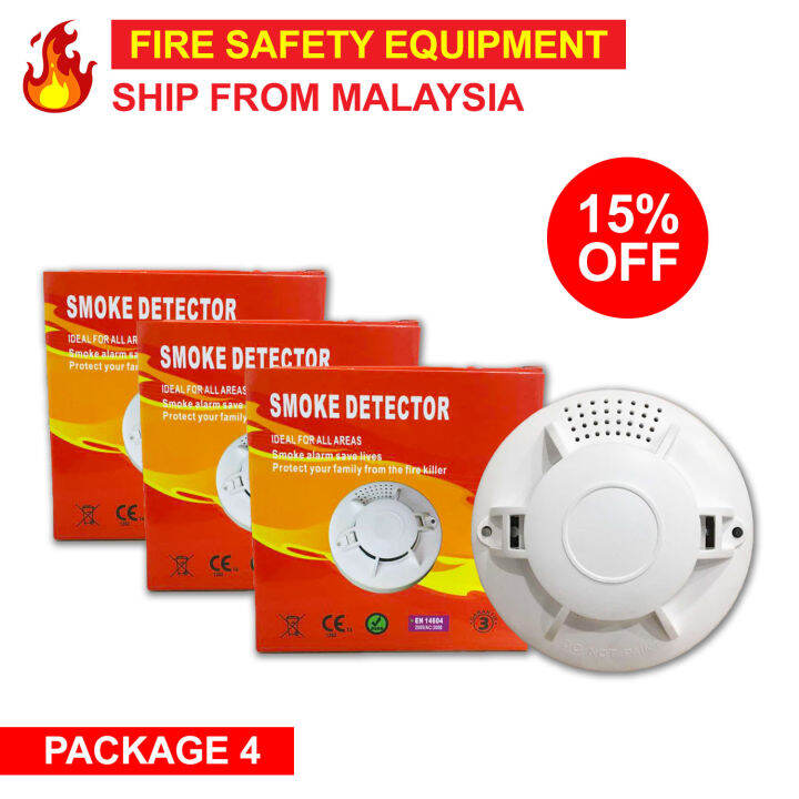 Fire Safety Package 7 - 3x Wireless Smoke Detector Alarm for Fire ...