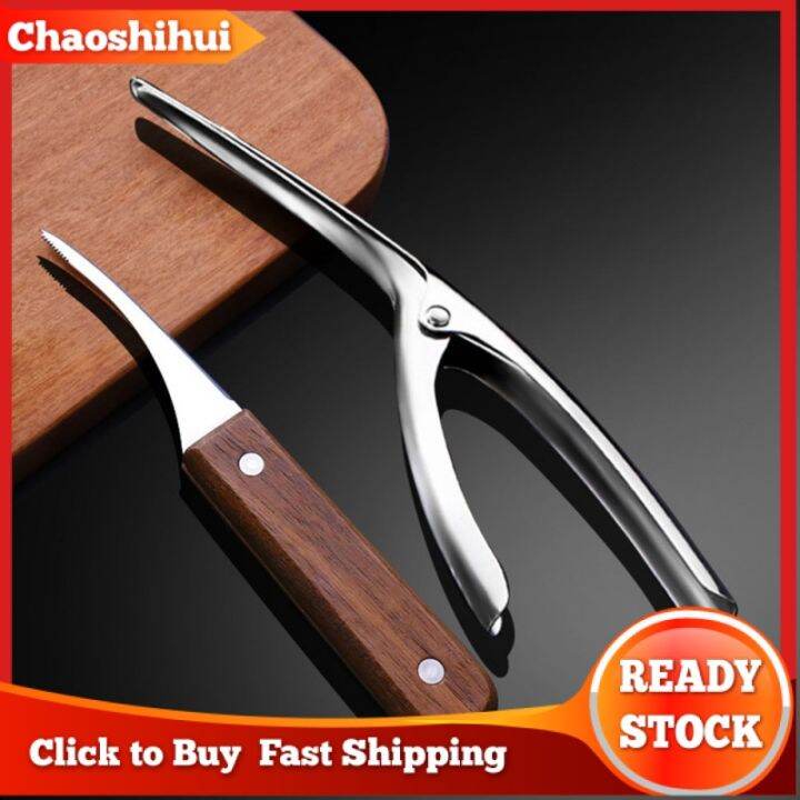 1 Set Stainless Steel Shrimp Cutters Shrimp Line Cleaning Tools ...