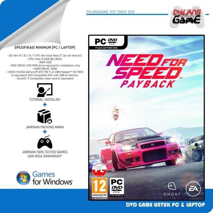 Need for Speed Payback - Kaset Game PC - Game Laptop | Lazada Indonesia