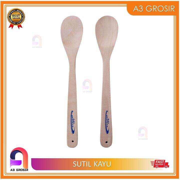 sodet / Sutil Kayu panjang irus kayu untuk masak sepatula sodet bulat ...