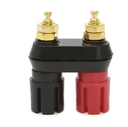 Banana plugs Couple Terminals Red Black Connector Amplifier Terminal ...