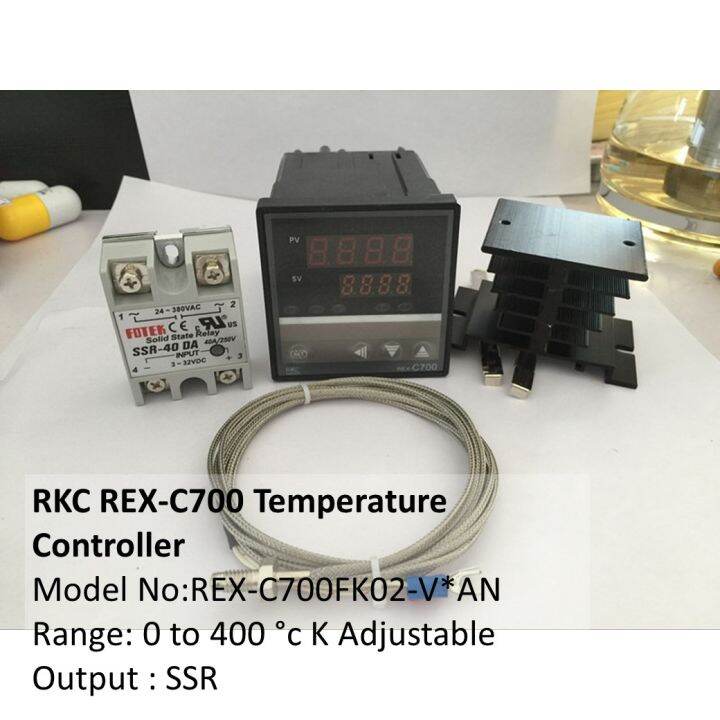 PID Temperature Control REX C700FK02-VAN 0-400C OUTPUT SSR (Option Type ...
