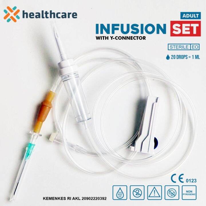 Healthcare Infusion Set Selang Infus Infuset Dewasa dan Anak type Y ...