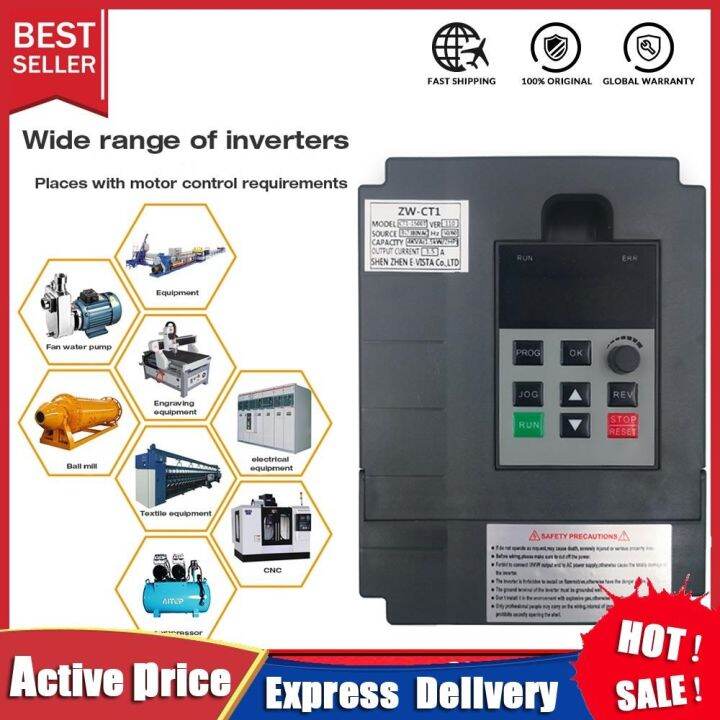 VFD AC 220V 1.5 2.2KW Variable Frequency Drive VFD Frequency Converter ...