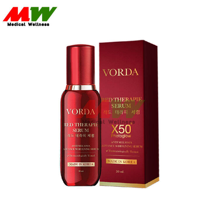 Vorda Red Therapie Serum เซรั่มดิวอริสรา นำเข้าจากเกาหลี หน้าใส ลดเลือนฝ้า กระ จุดด่างดำ ริ้วรอย ...