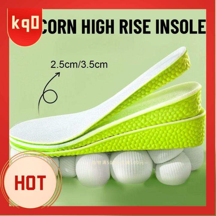KQ0 Lnvisible Height Increase Cushion Ventilation Foot Care Full Insole ...
