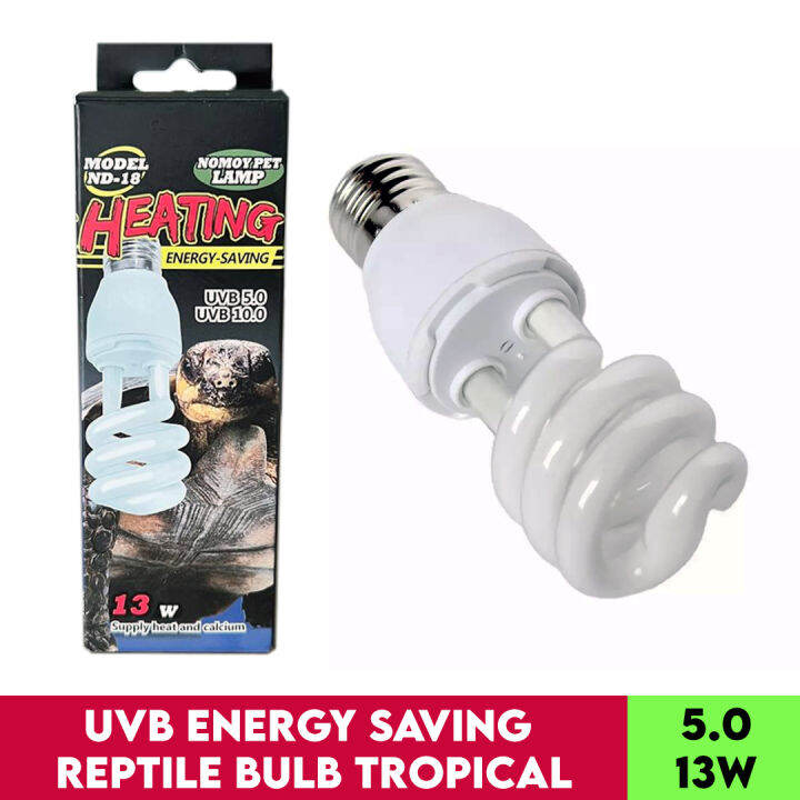 Reptile UVB Compact Energy Saving Fluorescent Lamp 13W UVB5.0 CFL UVB Lamp Bulb | Lazada PH