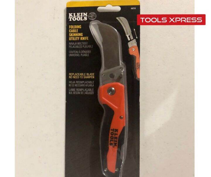 Klein Tools Folding Cable Skinning Utility Knife [44218] | Lazada PH