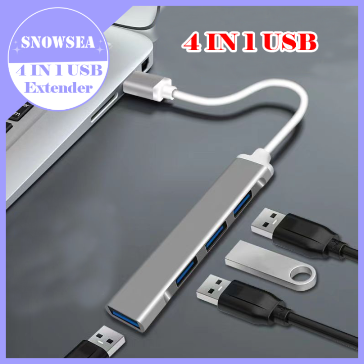 Type C USB Hub High Speed USB 3.0 4 Port Multi Splitter Adapter OTG For ...
