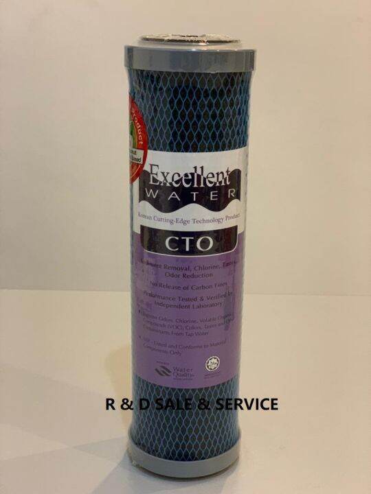 10” CTO Carbon Filter 100% Coconut Shell Based (Halal Malaysia) | Lazada