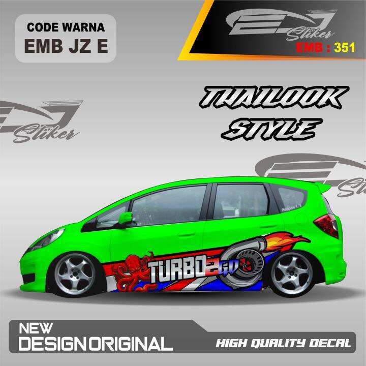 STICKER TERBARU KEKINIAN DECAL MOBIL DESAIN THAILOOK-STIKER MOBIL ...