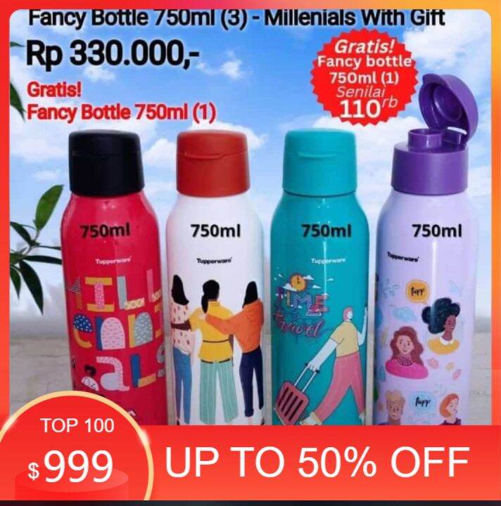 FANCY BOTOL TUPPERWARE ECO FANCY 750ML BOTOL MINUM TUPPERWARE UKURAN ...