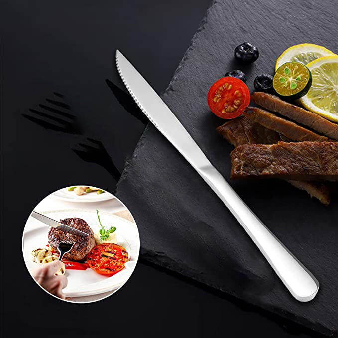 Pisau Makan Steak Knife Stainless Steel Comfortable Grip 23,2 x2 cm ...