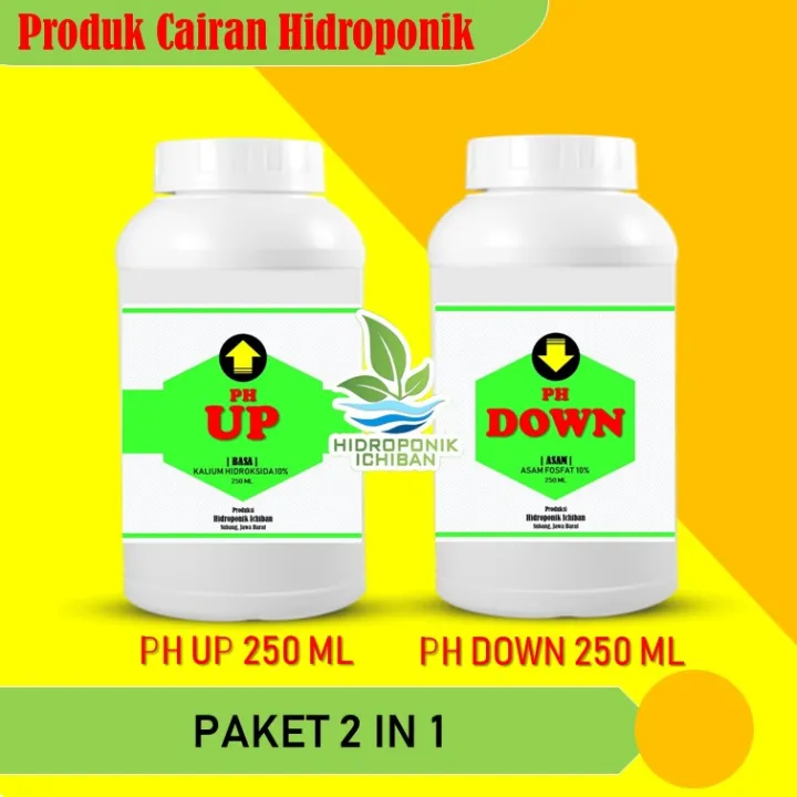 Paket Larutan pH Up dan Down 250 mL Penetral Nutrisi Hidroponik | Lazada Indonesia