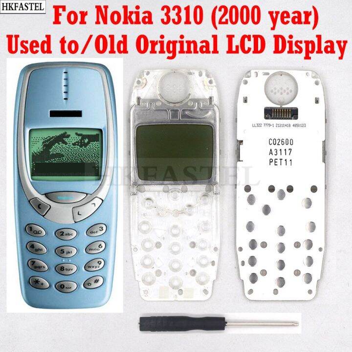 HKFASTEL ใช้ในการหน้าจอ LCD สำหรับ Nokia 3310รุ่นเก่า2000ปีชิ้นส่วนอะไหล่สำหรับจอแสดงผล LCD ...