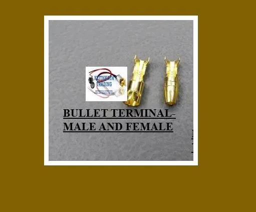 4.0MM For Motorcycle Bullet Male/Bullet Female Terminal-Heavy Duty ...