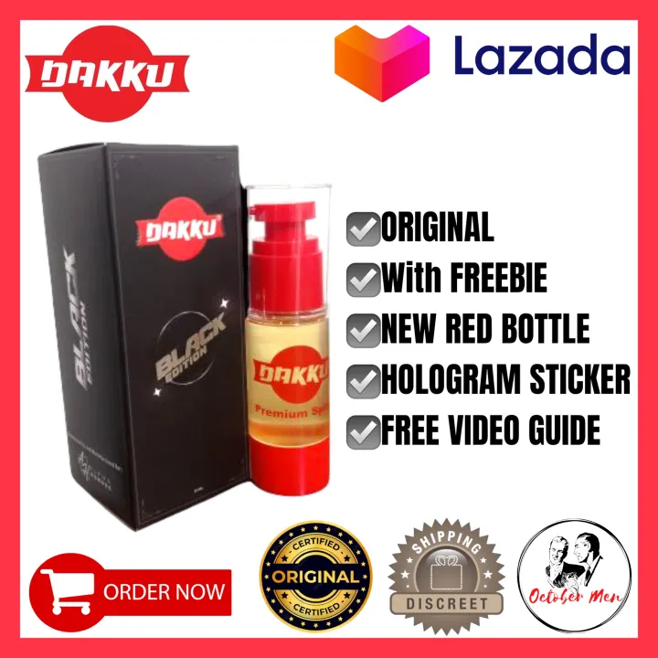 DAKKU BLACK EDITION100% Original Premium Spray oil based by Alpha Hombre penis enlarger, penis ...