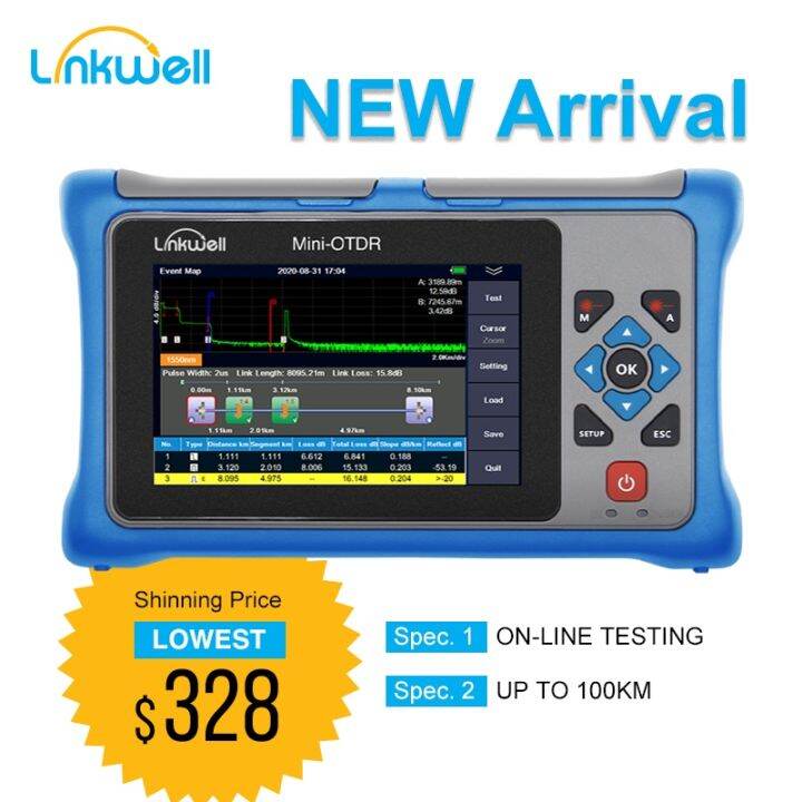 New OTDR Active Fiber On-line Test Pro MINI OTDR Optic Fiber Reflect ...