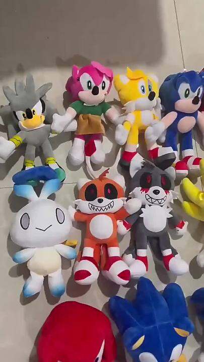 20-40 Cm Super Sonic Hedgehog Soft Stuffed Plush Doll Cartoon Knuckles ...
