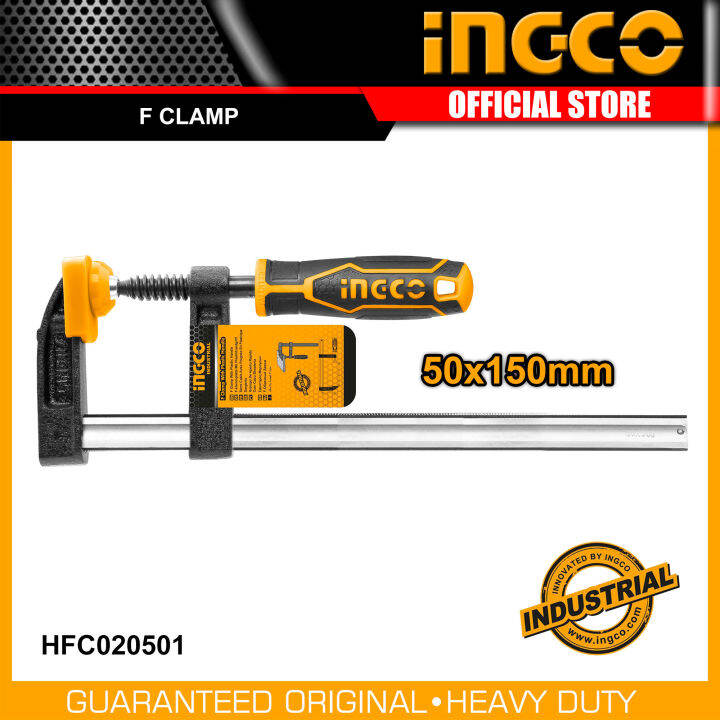 Ingco F Clamp With Rubber Handle 150 HFC020501 | 200 HFC020502 | 250 ...