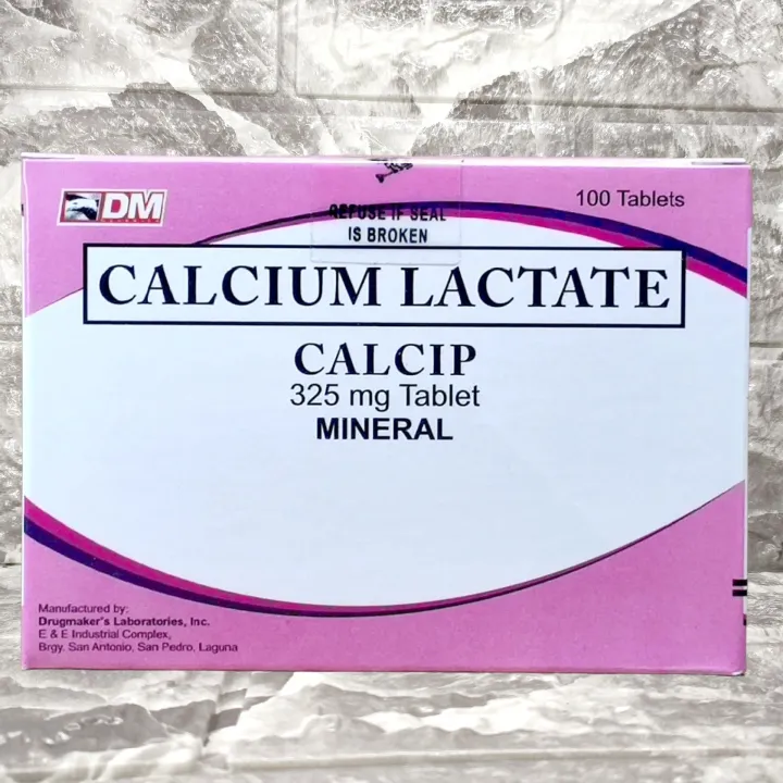 CALCIP (DM Calcium Lactate) 100 Tablets | Lazada PH