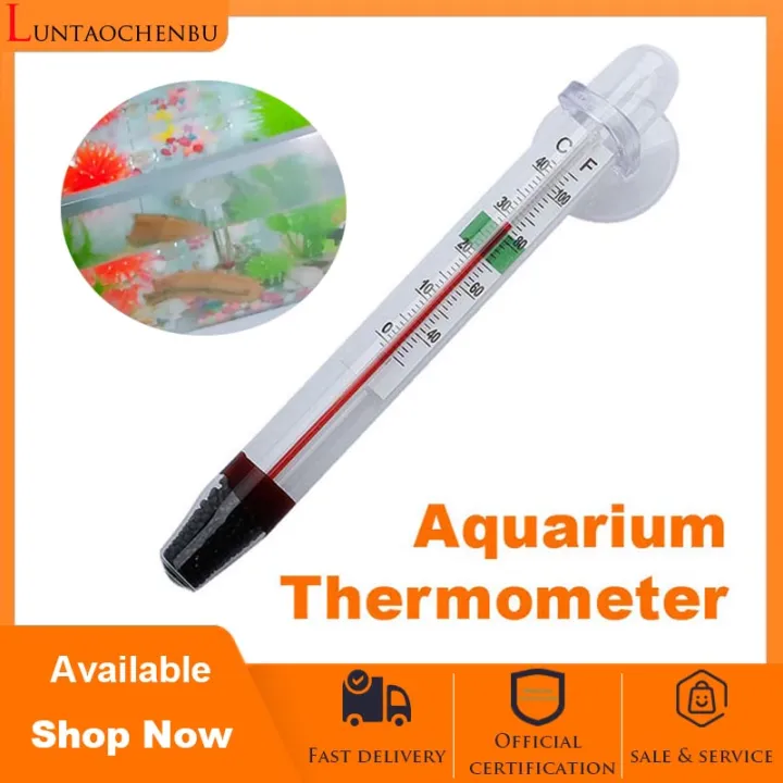 Aquarium Fish Tank Water Temperature Thermometers With Suction Cup ...