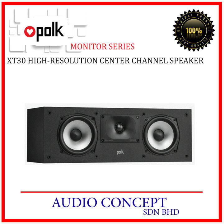 Polk Audio Monitor XT30 Center Channel Speaker | Lazada