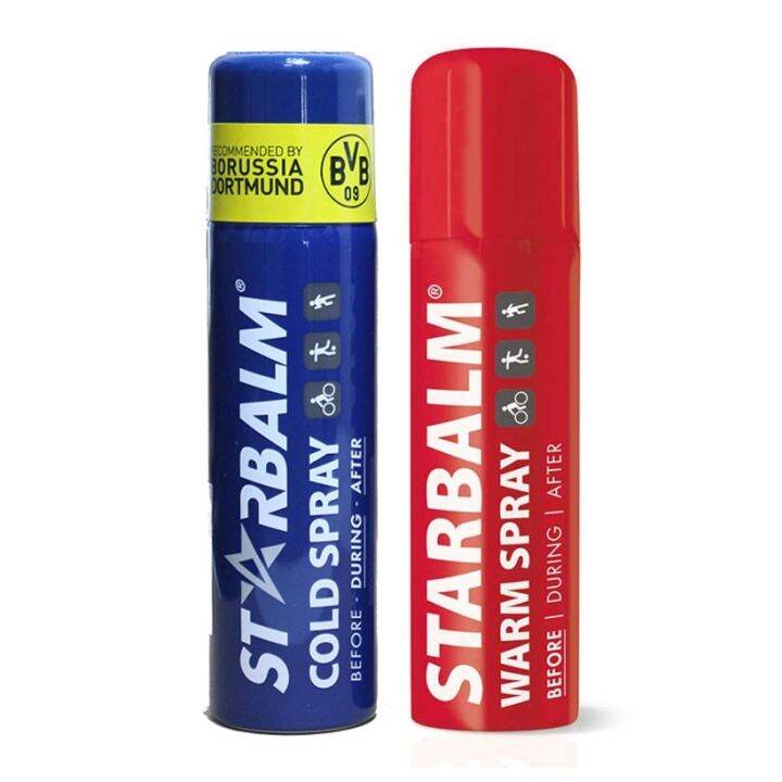 1 Chai Xịt Nóng Starbalm Warm Spray 150Ml + 1 Chai Xịt Lạnh Starbalm ...