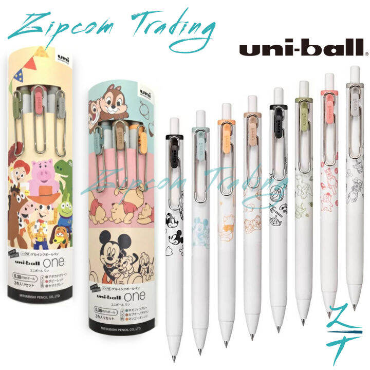 Uniball One Gel Ink Pen Disney Series Fika Colour (0.38mm) | Lazada