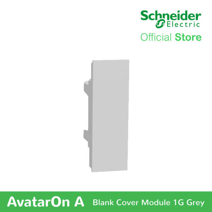 Schneider AvatarOn A 1 gang Blank Cover Module - GREY (M3T01BC-GY ...