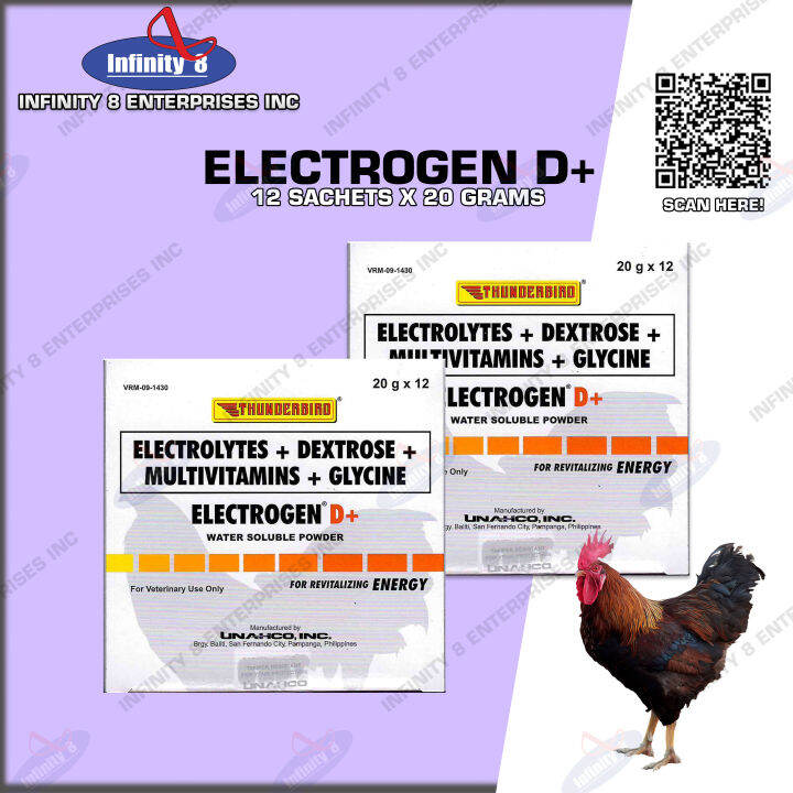 ELECTROGEN D+ - THUNDERBIRD 20G x 12 SACHETS REVITILIZING ENERGY ...