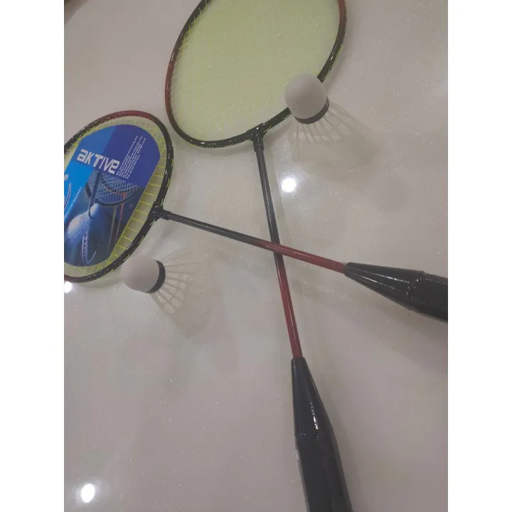 [Ready Stock] Original AKTIVE Badminton racket with 2 pcs shuttle cock ...