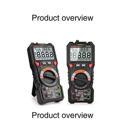 เครื่องมือช่าง HABOTEST HT118A มัลติมิเตอร์ เครื่องวัดกระเเสไฟ AC/DC(ดำ ...