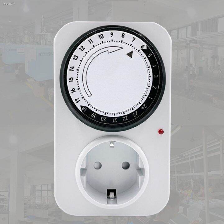 24 Hour Cyclic Timer Switch Kitchen Timer Outlet Loop Universal Timing Socket Mechanical Timer ...