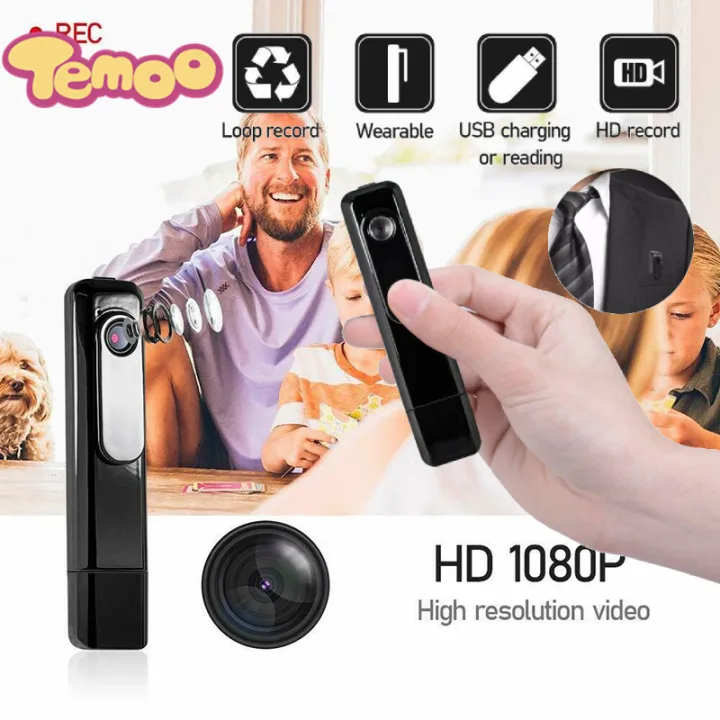 Temoo Full 1080P HD Mini DV กล้องวิดีโอกีฬาน้ำหนักเบากล้องขนาดเล็ก LL ...